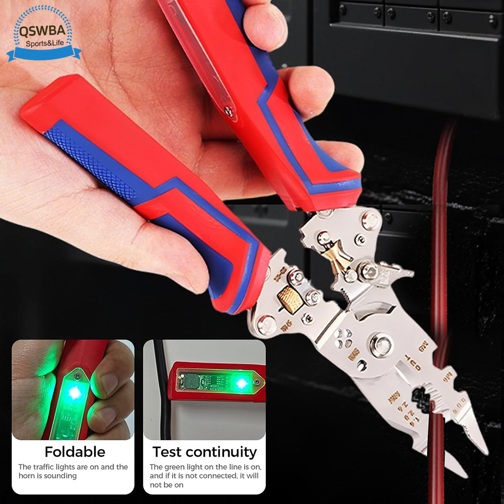 Multi-Functional Foldable Wire Stripper Pliers Universal Wire Splitting ...
