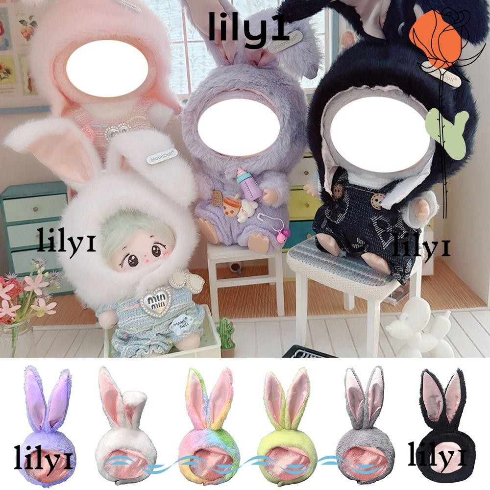 LILY Doll Rabbit Ear Cap, For 17cm Labubu Cartoon Rabbit Ear Doll Long ...
