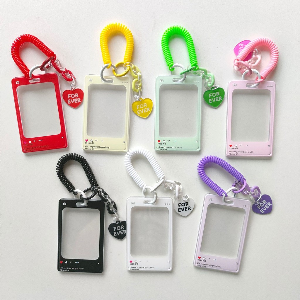 Cute Candy Color Retractable Lanyard with ID Card Holder Keychain Gift ...