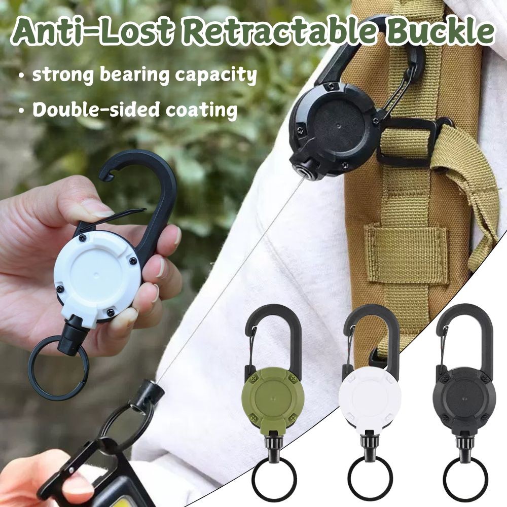 Outdoor Heavy-Duty Carabiner With Keys For Steel 68Cm Retractable Wire ...