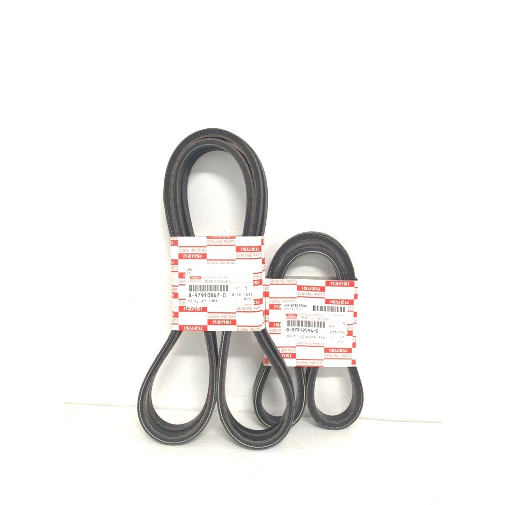 ISUZU Genuine Center Front Belt Machine 1 Set 3 Lines TFR 4JA1/4JB1 ...