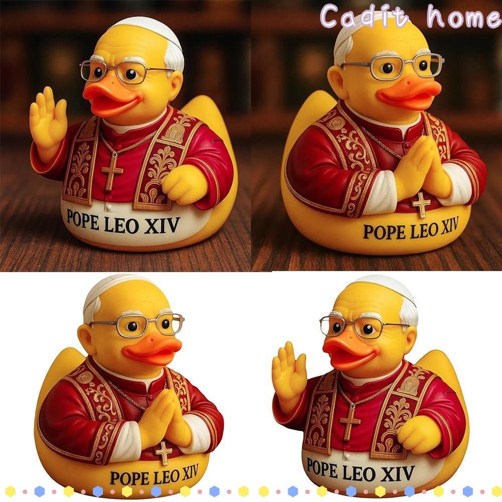 CADIT 3.5in Pope Leo XIV Edition Duck, Funny Handmade Catholic Pope ...