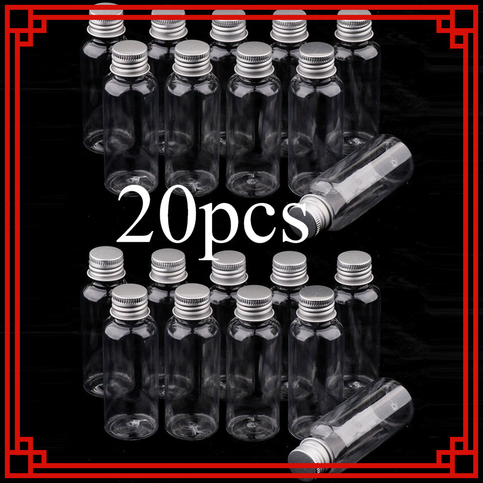 10pcs 50ml/100ml/120ml Clear Plastic Bottle Liquid Sampling Vials ...