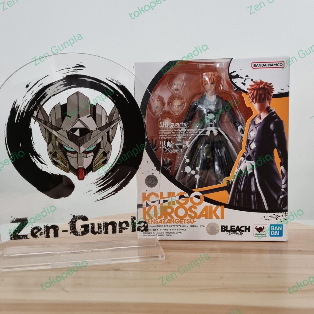 SHF Ichigo Kurosaki Tensazangetsu BANDAI Bleach Subtute Shinigami ...