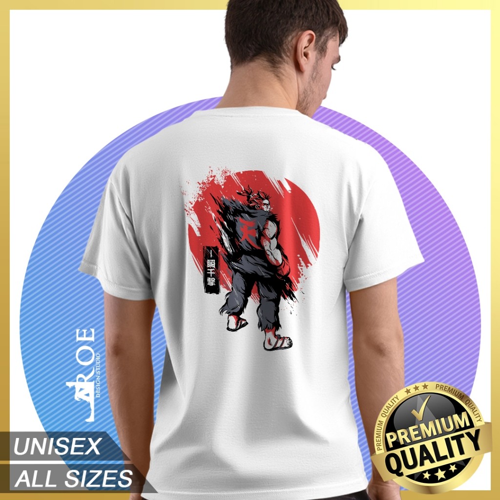 Baju Tshirt AKUMA STREET FIGHTER Unisex + Plus Size | Shopee Philippines