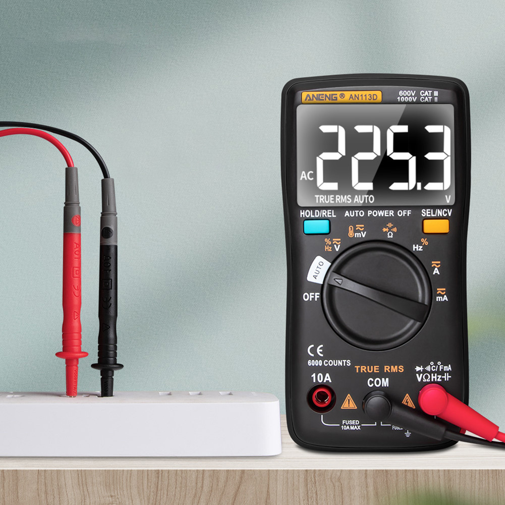 ANENG Multimeter AN113D LCD Digital Display Voltmeter Ohmmeter Digital ...