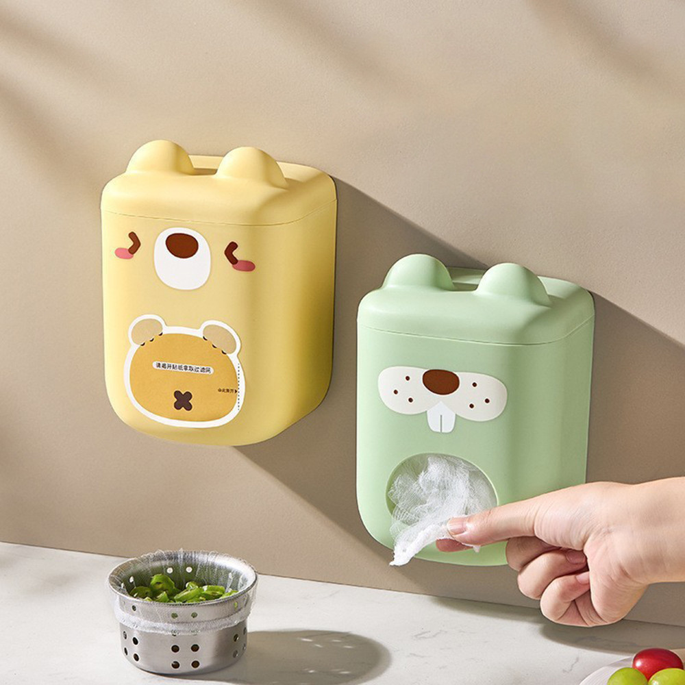 Kitchen Wall-mounted Disposable Sink Filter with Storage Box Removable ...