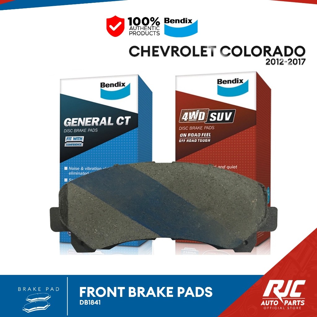 BENDIX BRAKE PAD CHEVROLET COLORADO FRONT 2012-2017 DB1841 Colorado ...