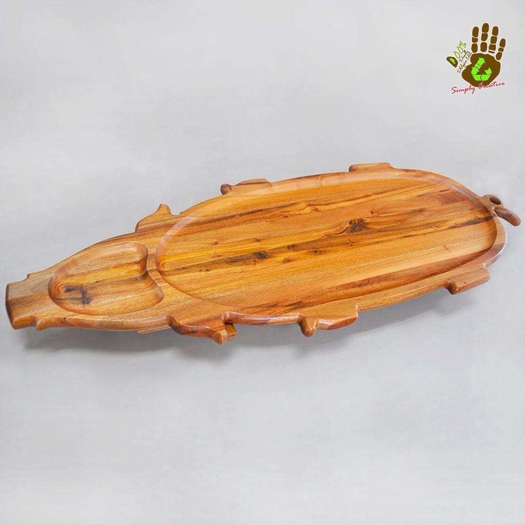 Simply Creative Wooden Lechon Tray, Xlarge 48 Inches , Pig Platter ...