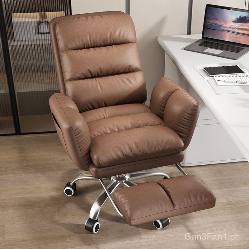 Executive Chair Comfortable Long-Sitting Reclining Computer Chair Home ...