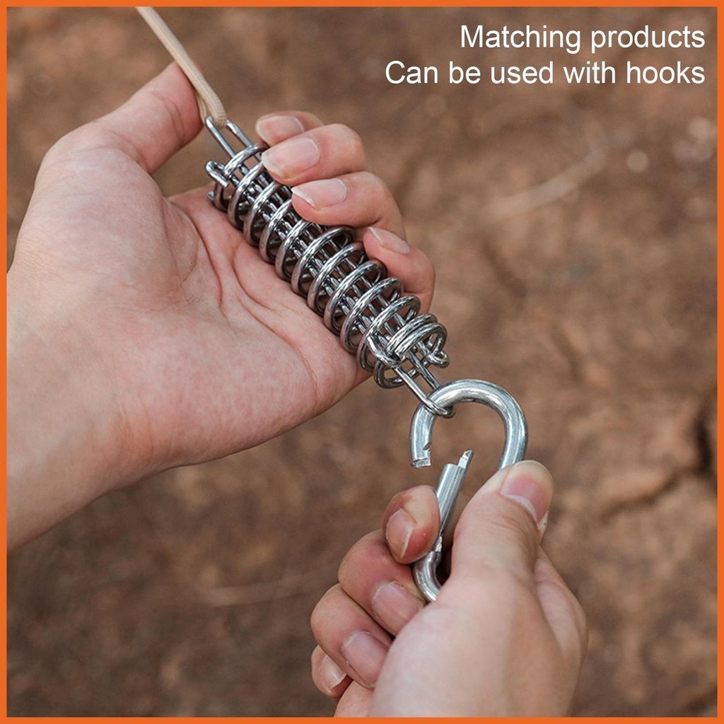 Tent Spring Buckle Rope Adjuster Cord Tensioner Guyline Tensioner Steel ...