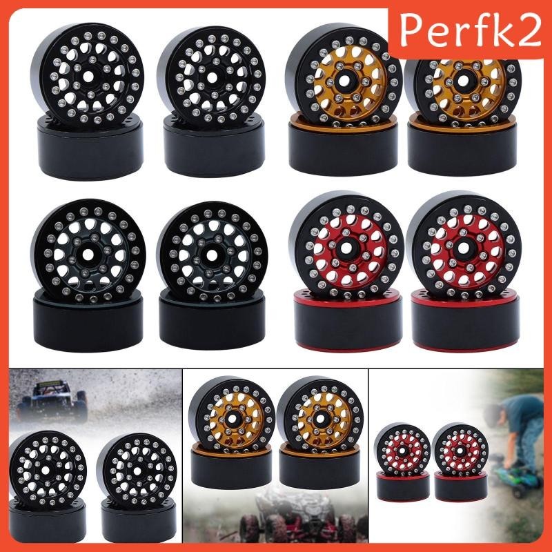 [Perfk2] 4x 1inch Wheel Rim Hub Aluminium Alloy Wheel Rim Hubs Upgrade ...