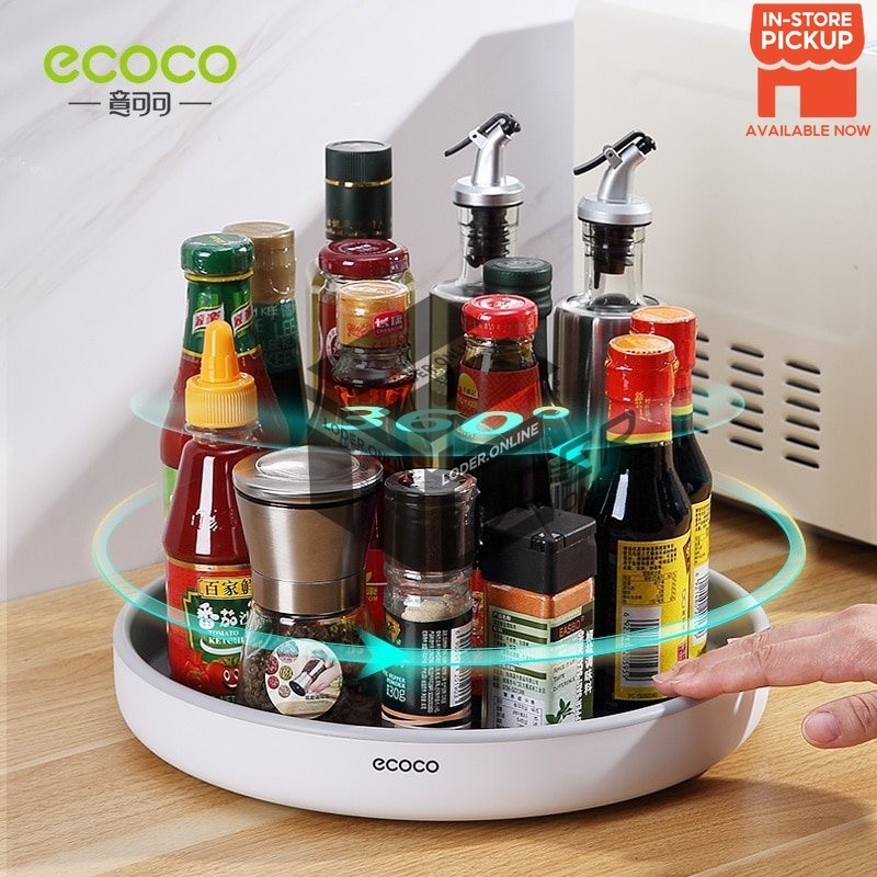 LODER ECOCO 360 Rotating Storage Rack Multifunctional Seasoning Tray ...