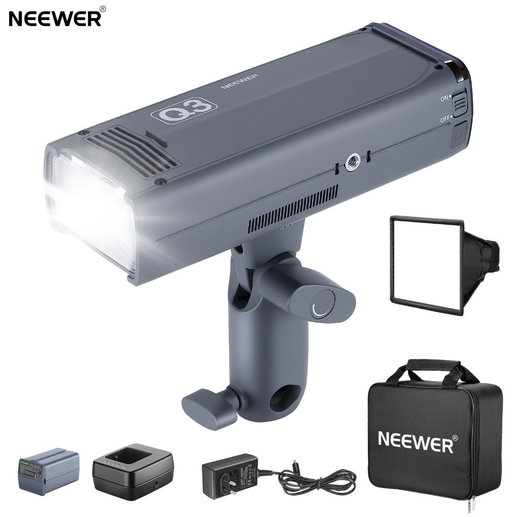 NEEWER Q3 200Ws 2.4G TTL Flash (2nd Version), 1/8000 HSS GN58 Strobe ...