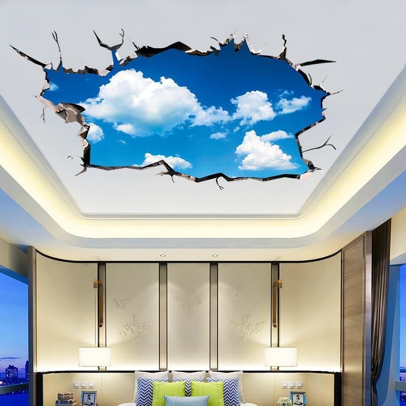 Ceiling Stickers Self-Adhesive Roof Cover Ugly Patch Hole Ceiling ...