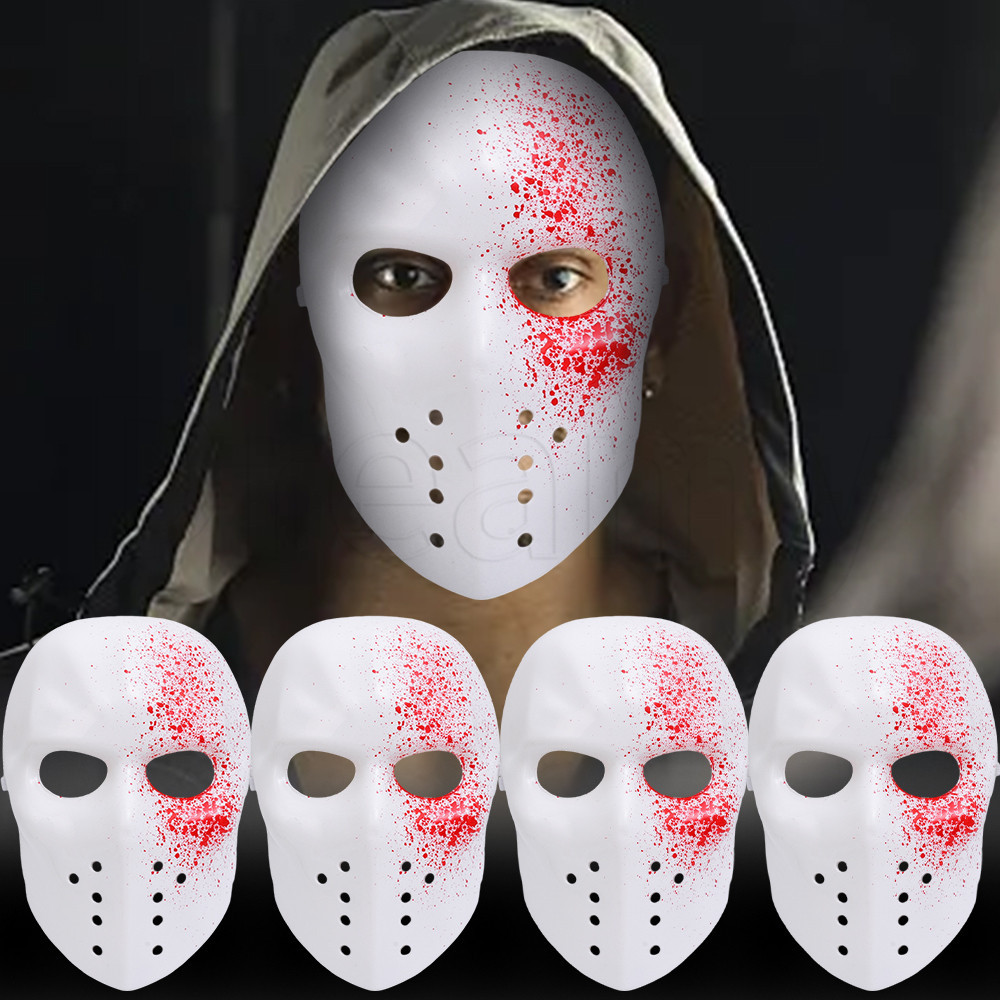 Halloween Movie Horror Jason Mask - Party Decor Carnival Mask - White ...