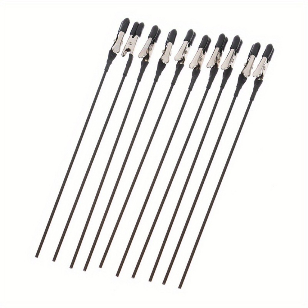 10pcs Model Painting Alligator Clip Stick with Rubber Tips Modeling ...