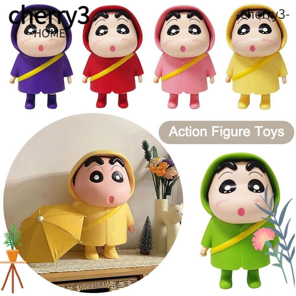 CHERRY3 Crayon Shin-chan Model, Raincoat Shin-chan Cute Anime Toys ...