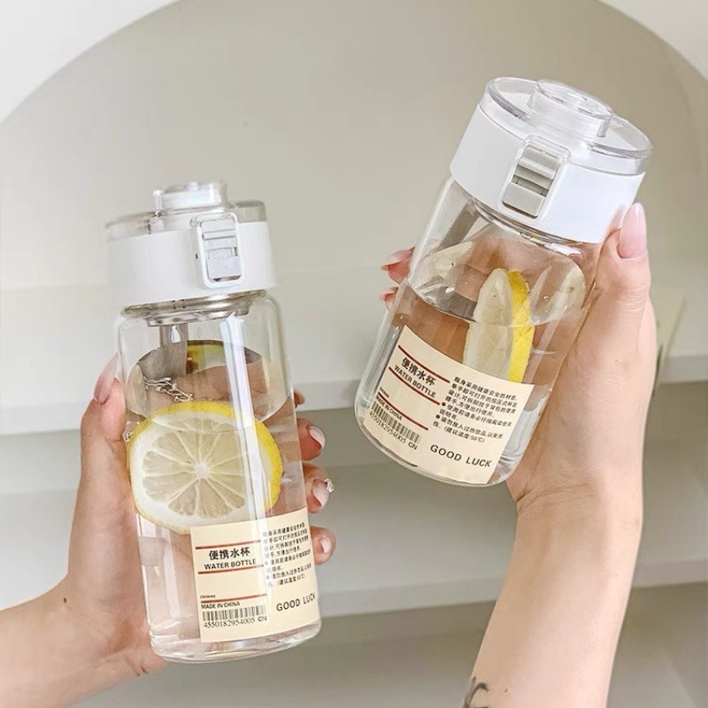 550mL Portable Glass Water Bottle High Temperature Resistance One ...