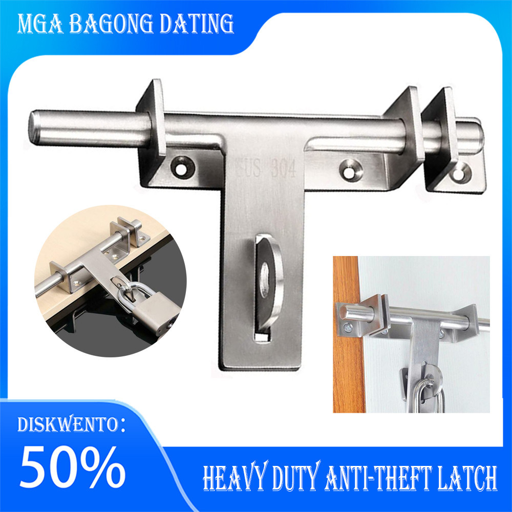 Heavy Duty Gate Door Bolt Latch Sliding Hasp Lock Barrel Bolt for ...