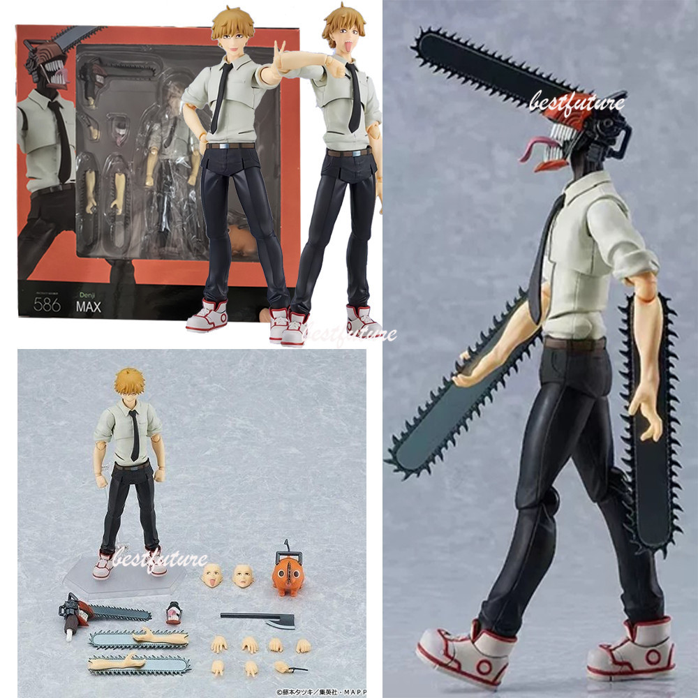 Chainsaw Man Shf Denji Figma Max-586 Articulado Action Figure Model ...