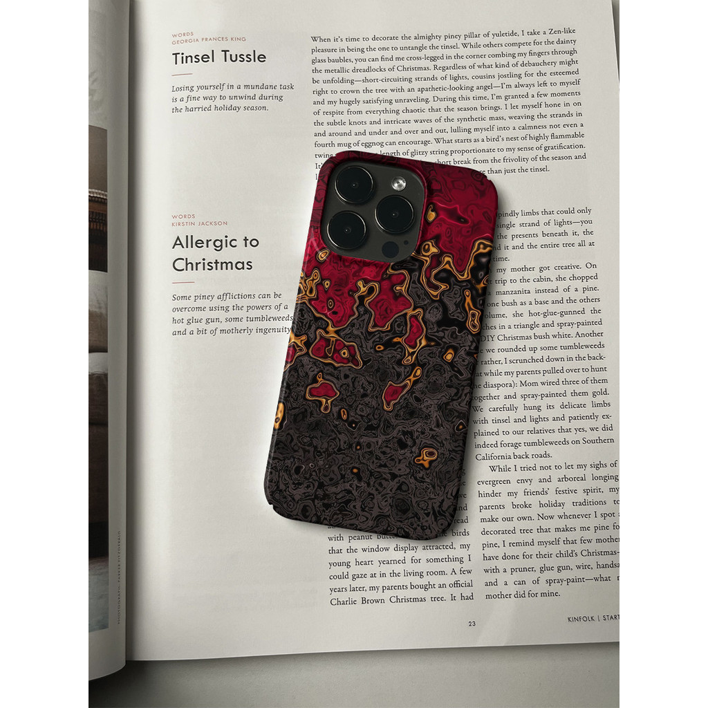 Lava Art QYJS Phone Case Suitable for IPhone 13 15 14 ProMax 11 12PRO 7 ...