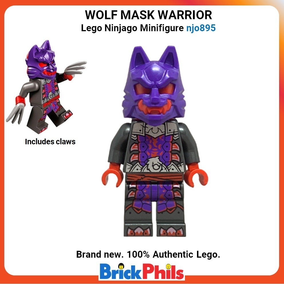 Lego Ninjago Minifigure njo895 Wolf Mask Warrior | Shopee Philippines