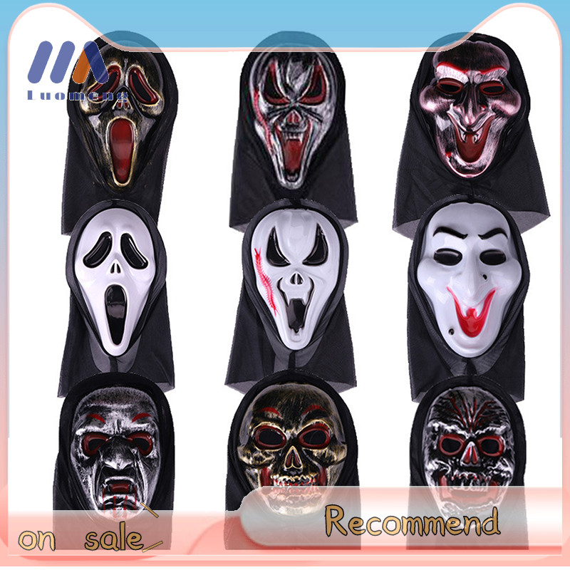 LuoMeng Realistic Movie Scary Ghost Mask Halloween Creepy Devil Mask ...