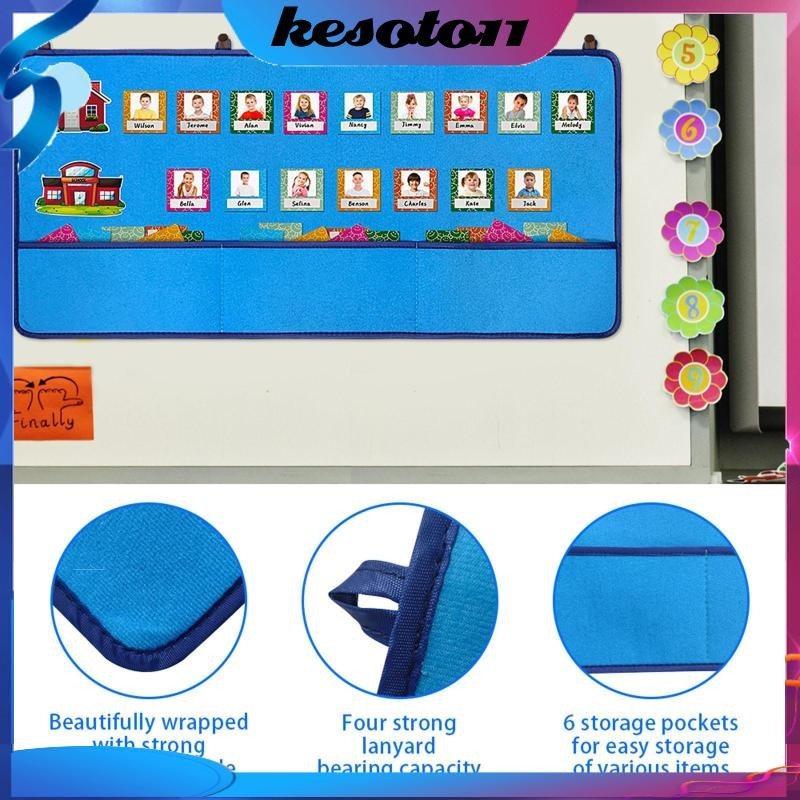 [kesoto11] Classroom Attendance Chart Helping Hands Pocket Chart for ...