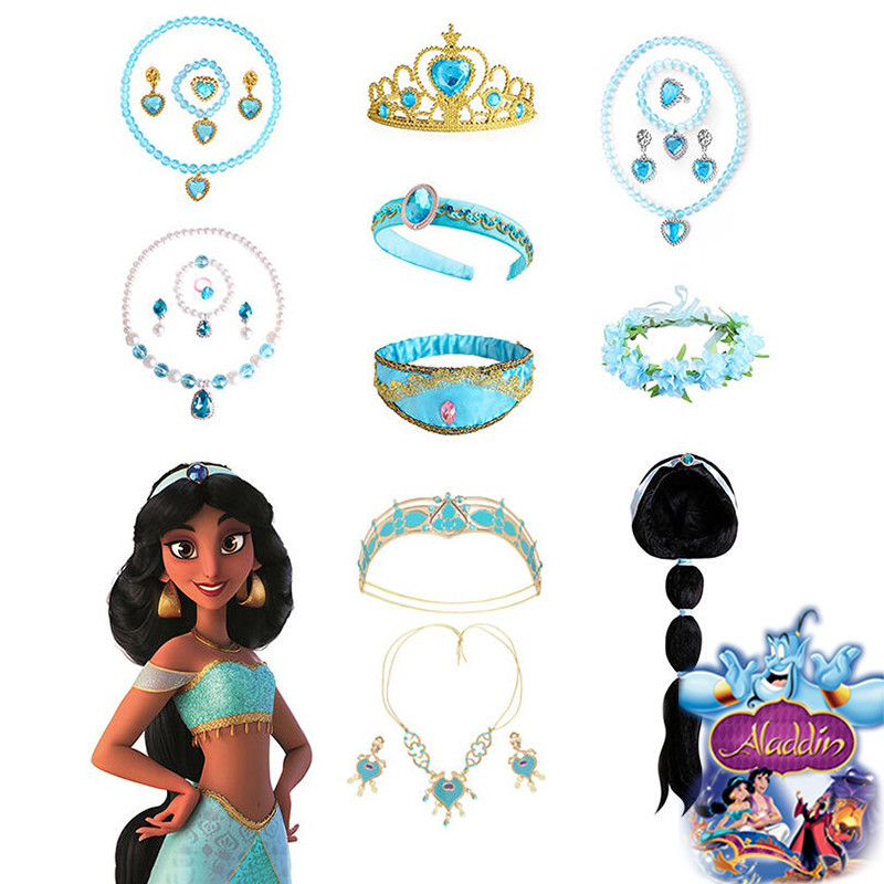 Aladdin Jasmine Princess Jewelry Accessories Set Kids Girls Cosplay ...