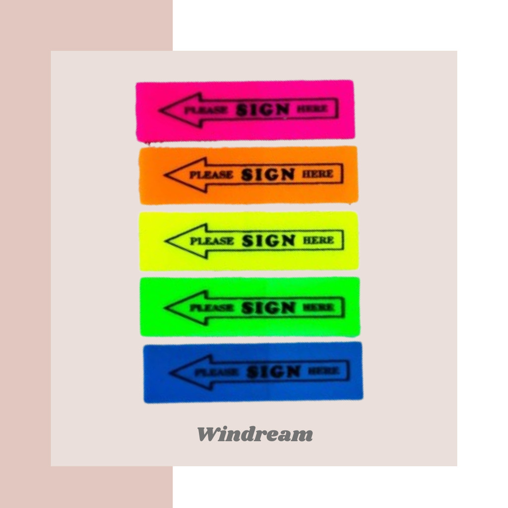 Sticky note sign here | Shopee Philippines