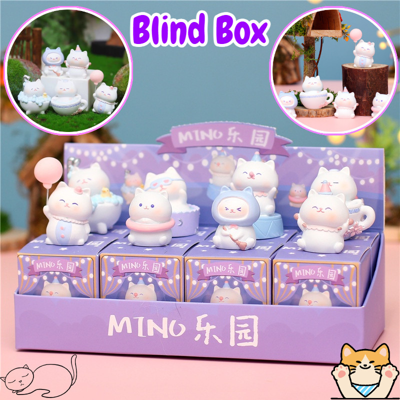 【COD】Cute Cat Blind Box Mini Decoration DIY Cartoon Cat Doll Ornaments ...