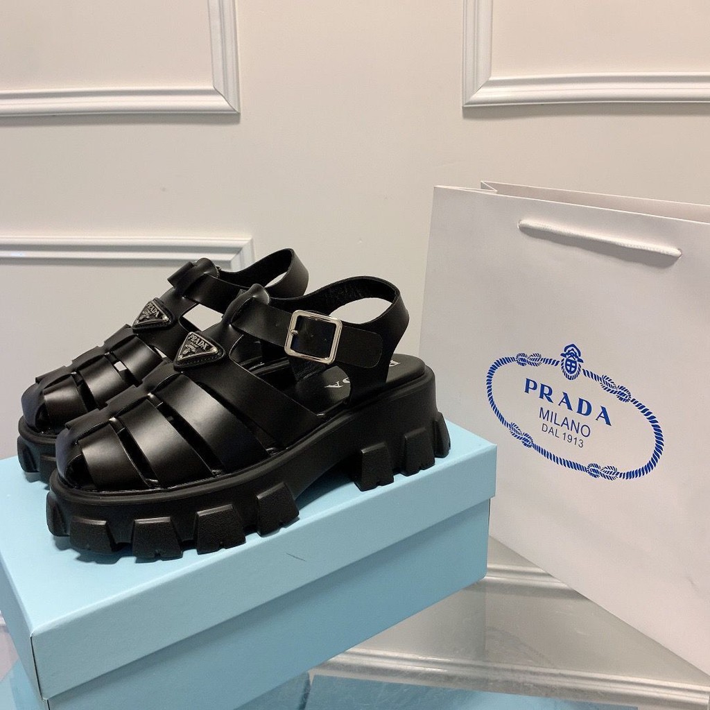 2025Spring and Summer New Toe Cap Sandals Women's Weaving Hollow Buckle ...