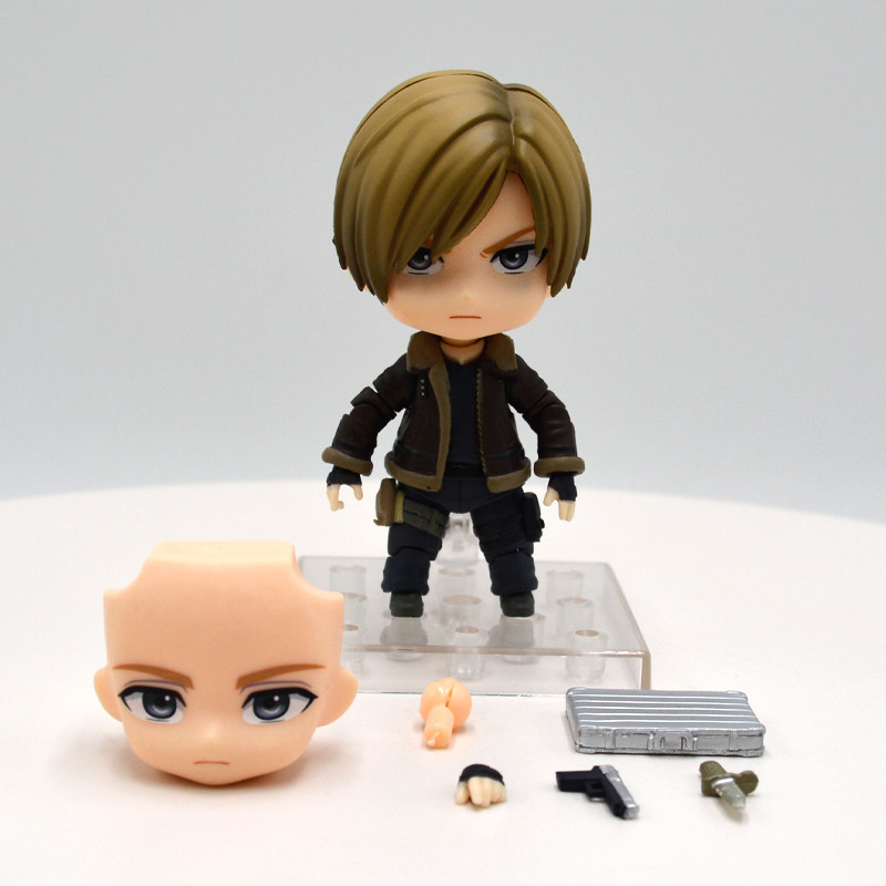10cm Resident Evil 4 Remake #2337 Leon S. Kennedy Q Version Action ...