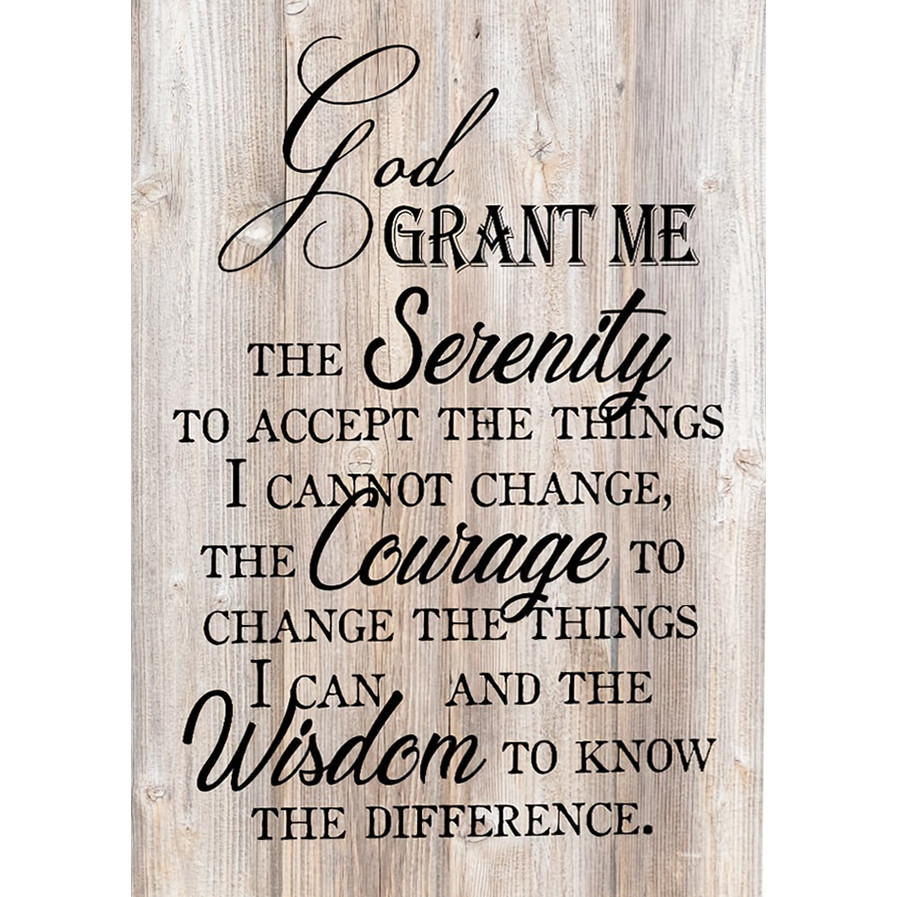 1pc wooden hanging sign, decorative sign, serenity prayer wall art, god ...