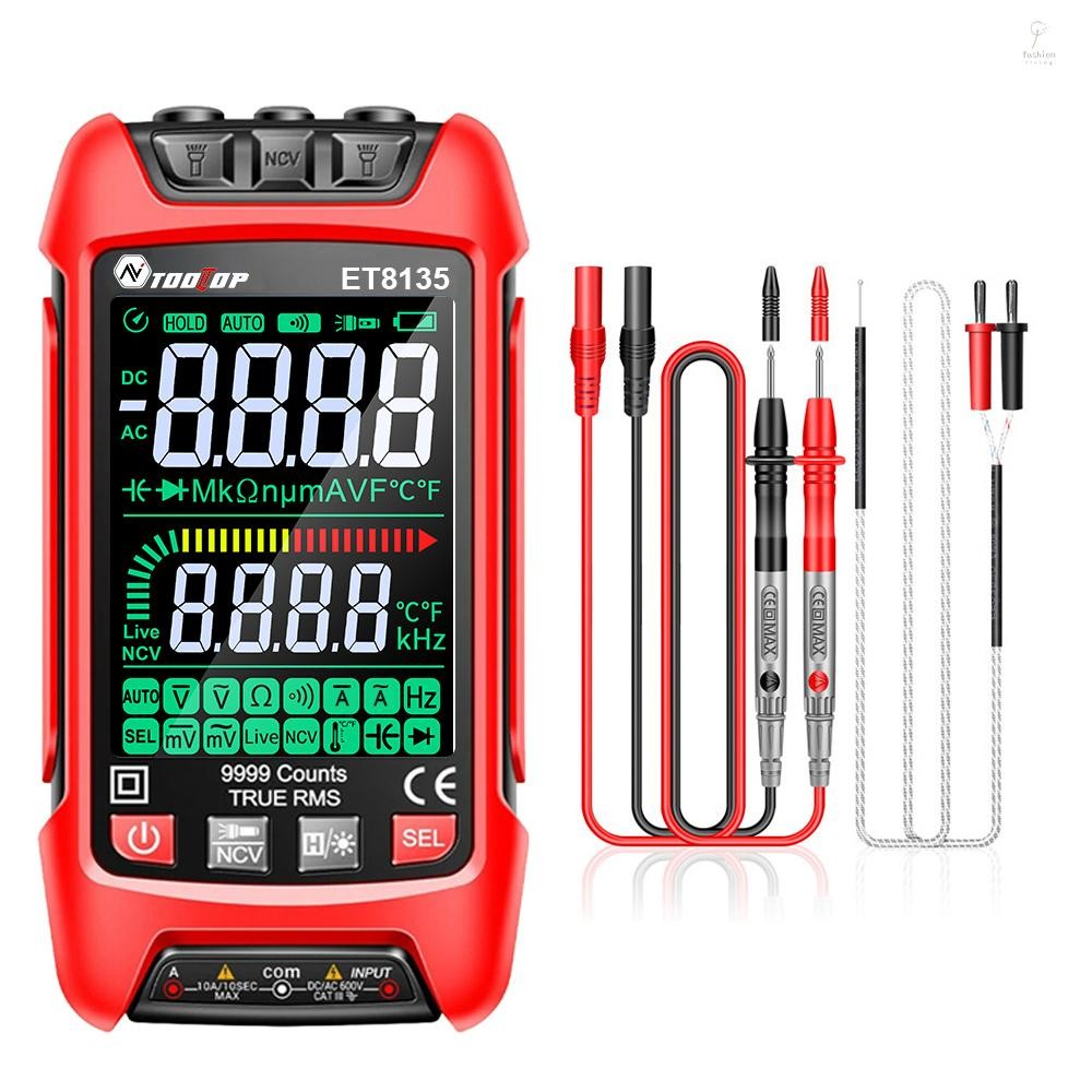 FLP 9999 Counts Digital Multimeter Color Display Handheld Multimeter ...