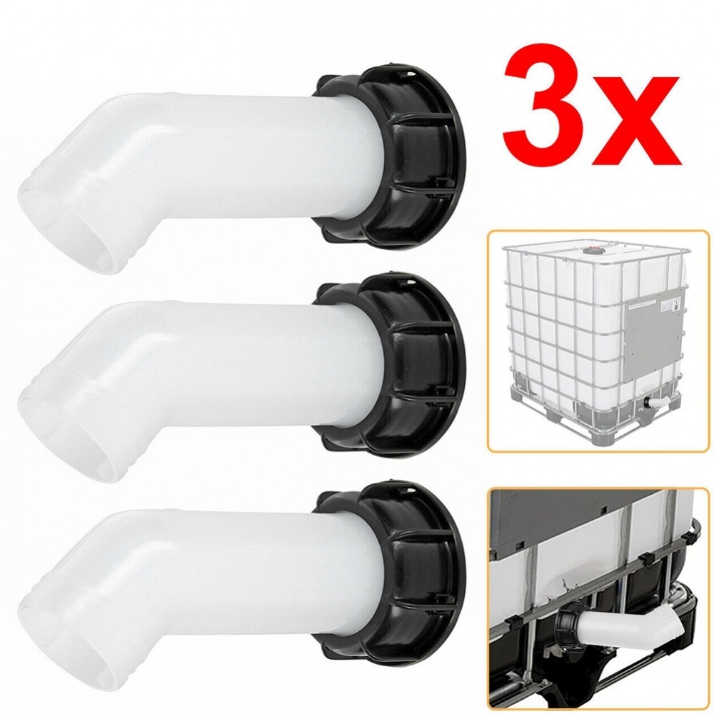 3 Pack IBC Container Adapter Spouts with Drain Sheet – Rain Water Tank ...
