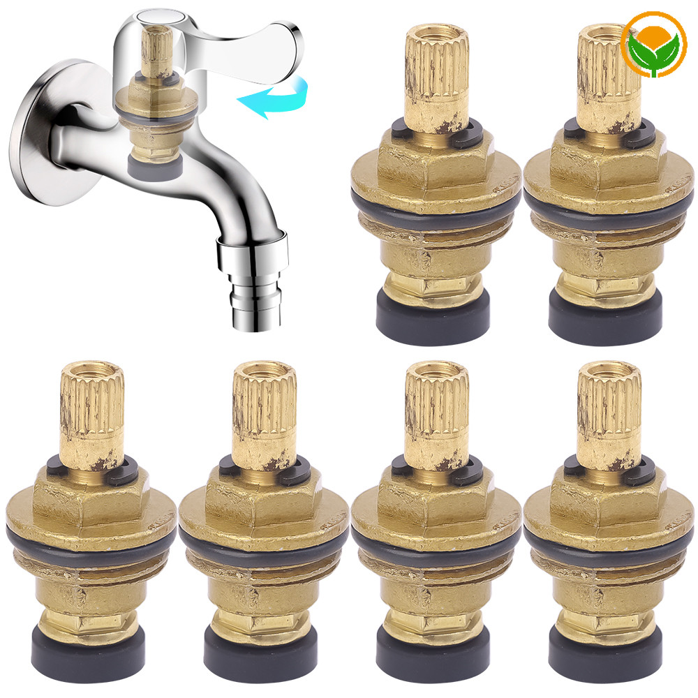 1/3Pcs Multi-purpose 1/2″ Threaded Faucet Valve Core - Brass Slow ...