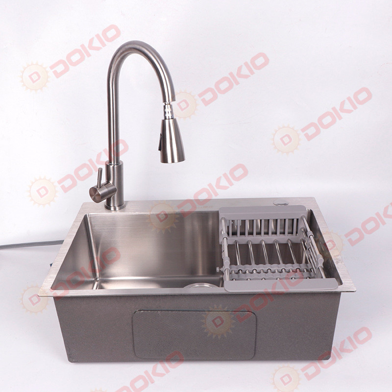 304 Kitchen Sink Stainless Steel Sink Facuet Set Large Single Tank ...