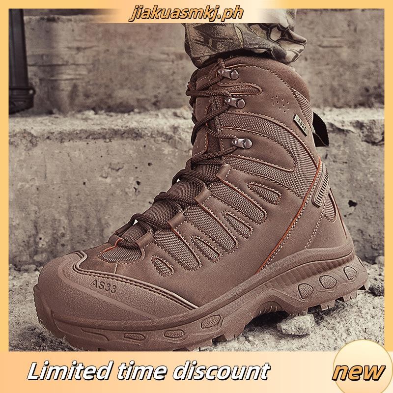 Fast Shipping Ready Stock! Combat Boots Waterproof Stab-Proof Genuine ...