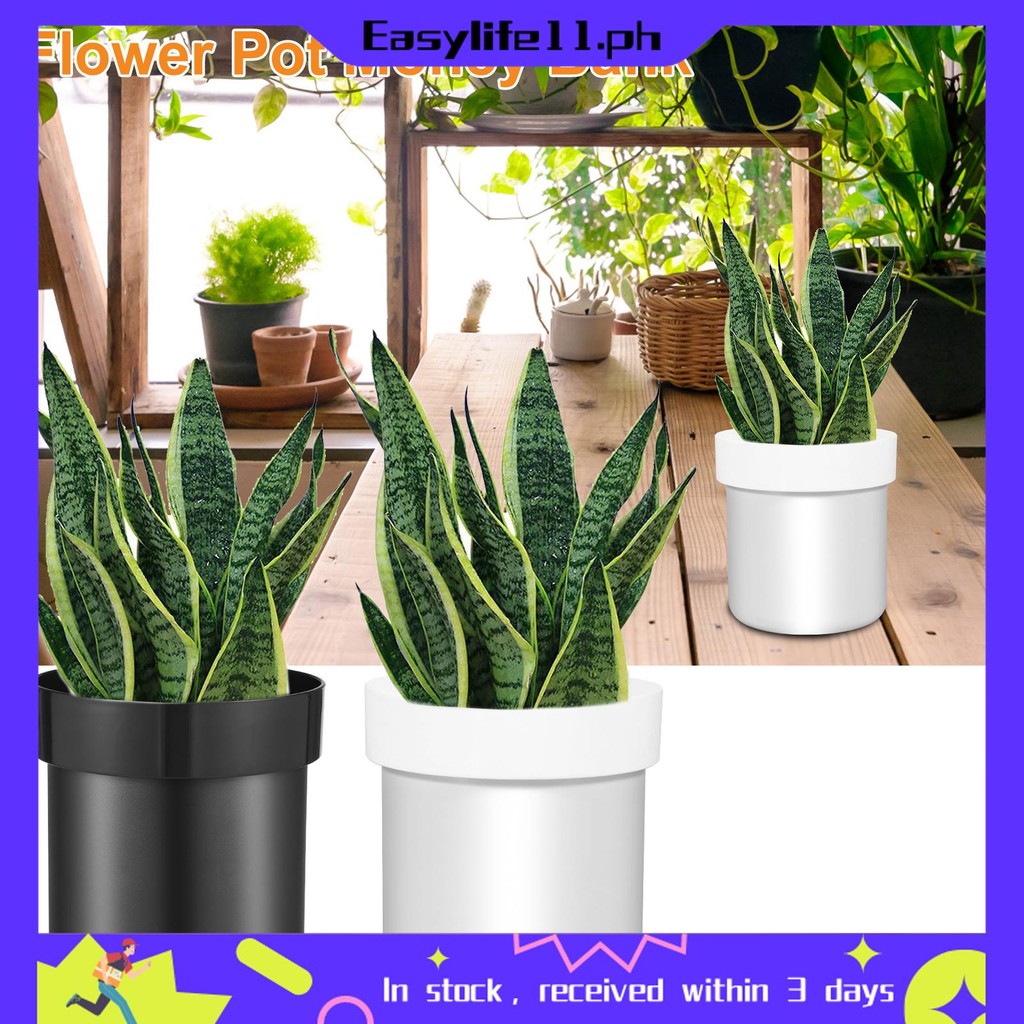Flower Pot Safe Box 2 Layer Lockable Hidden Flower Pot Box with 2 Keys ...