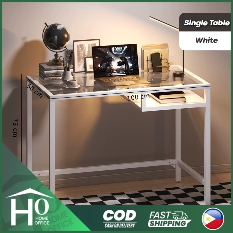 Clear glass table dressing table vanity table minimalist 100*50 Vittsjo ...
