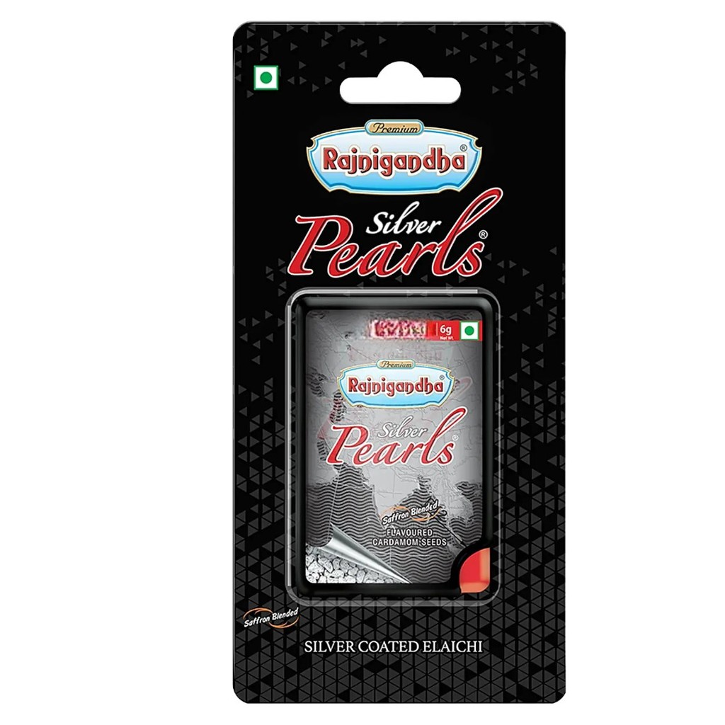 Rajengandha Ragndha Silver Pearls (Breathfreshener) 6g Candy Cardamon ...