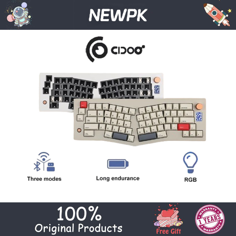 CIDOO V68 all-aluminum Alice three-mode mechanical keyboard Gasket RGB ...