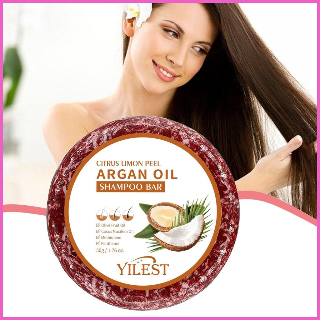 Shampoo Bar Argan Oil Natural Solid Shampoo 1.76oz Mild Shampoo Bar Hydrating Soothing Solid ...