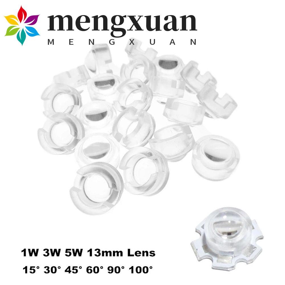 MENGXUAN LED Lens DIY Lamp LED Light 15 30 45 60 90 100 Degree Lens ...