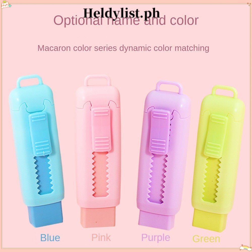 Push-Pull Eraser Easy To Stretch Reliable Home Supplies Macaroon Eraser ...