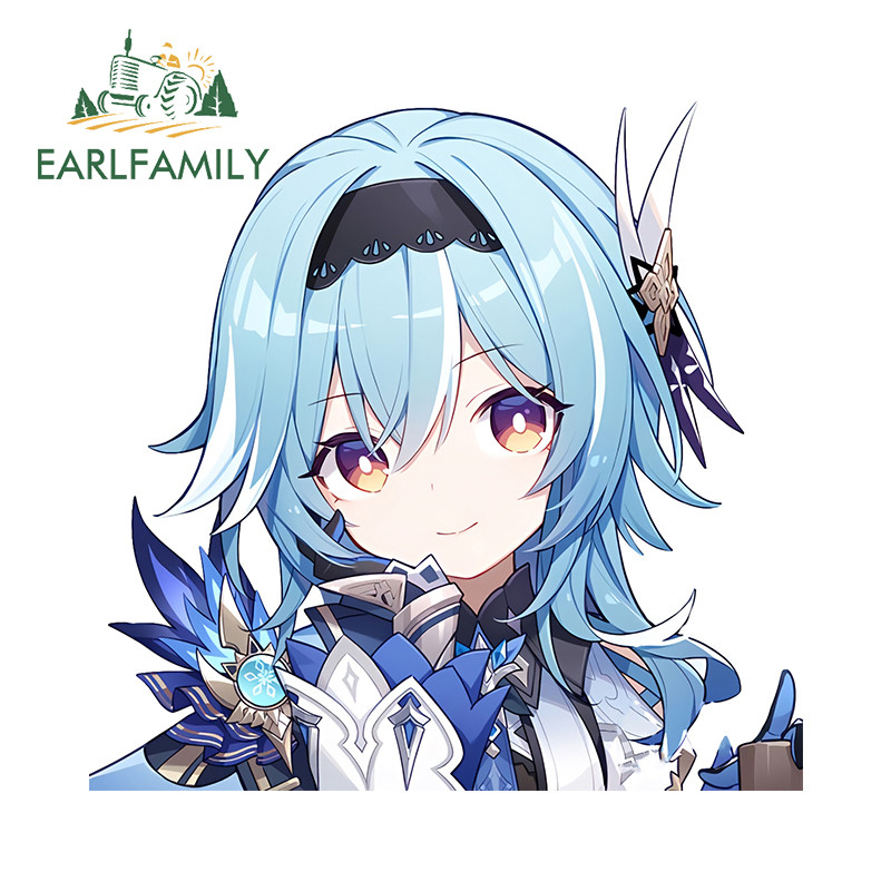 EARLFAMILY 13cm x 12.5cm Genshin Impact Eula Lawrence Car Sticker ...
