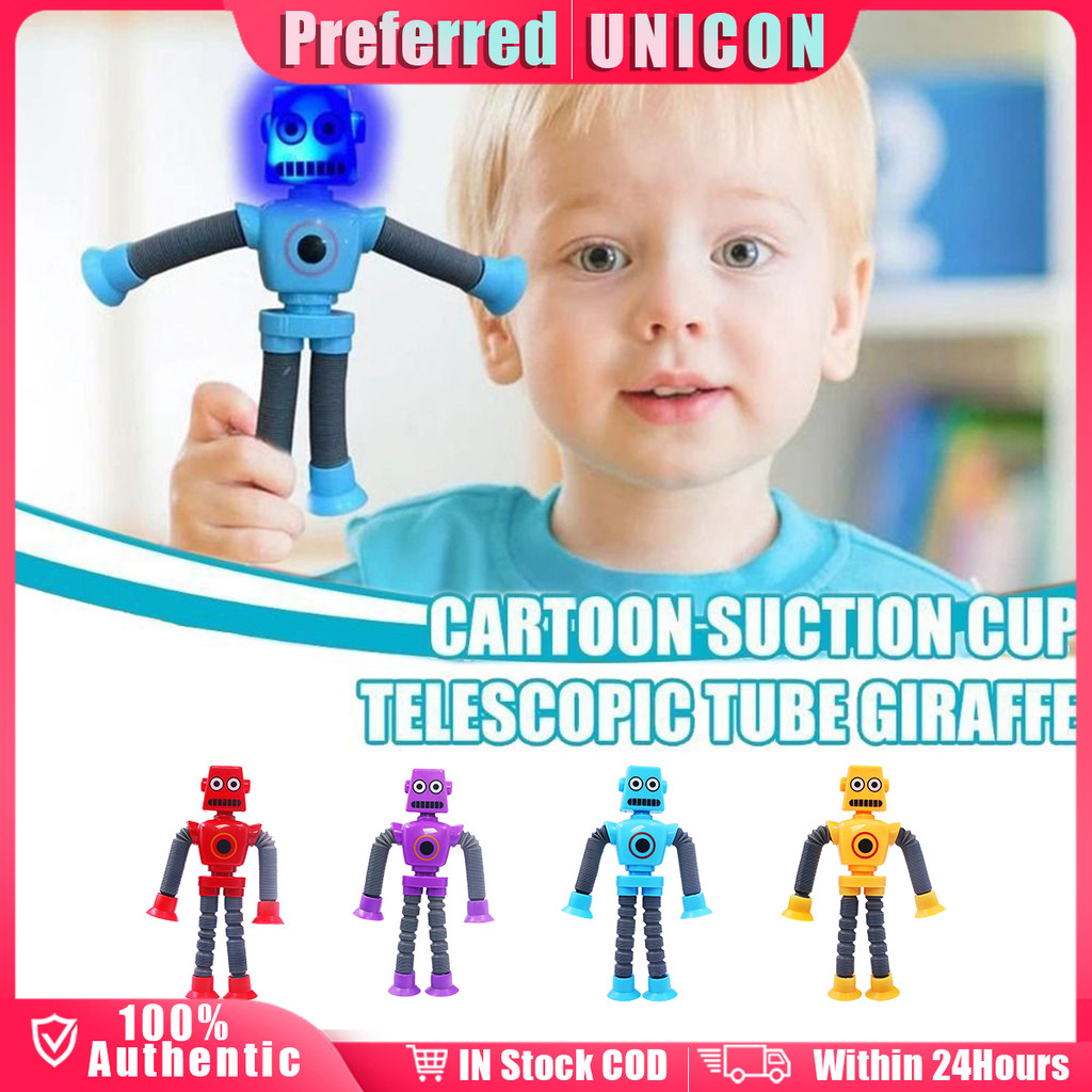 Transforming Robot Stretch Tube Toy Cartoon Cute Telescopic Tube ...