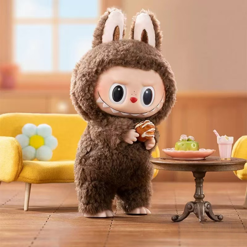 Pop Mart Labubu Doll Keychains 17cm Labubu Macaron Blind Box Plush Doll ...